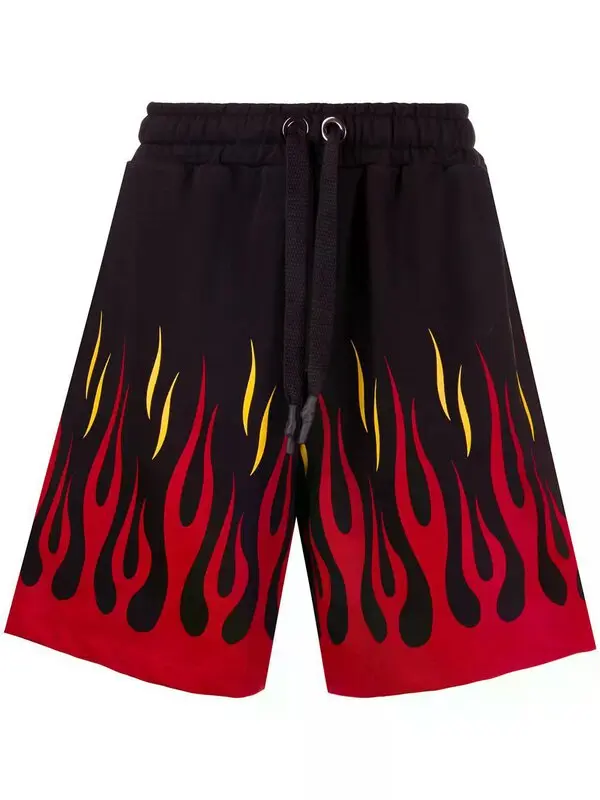 OMC Flame Print Track Shorts