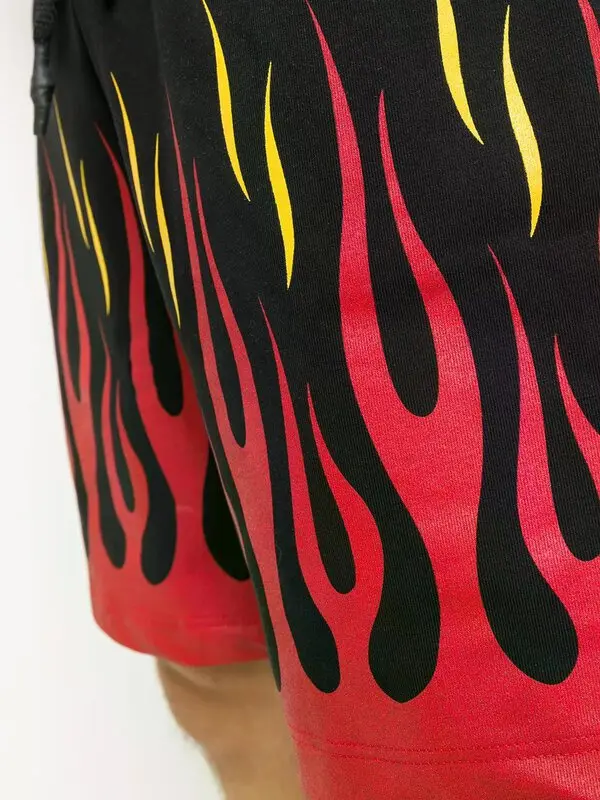 OMC Flame Print Track Shorts
