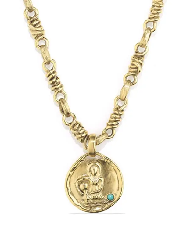 GOOSSENS Talisman Aquarius Medallion Necklace