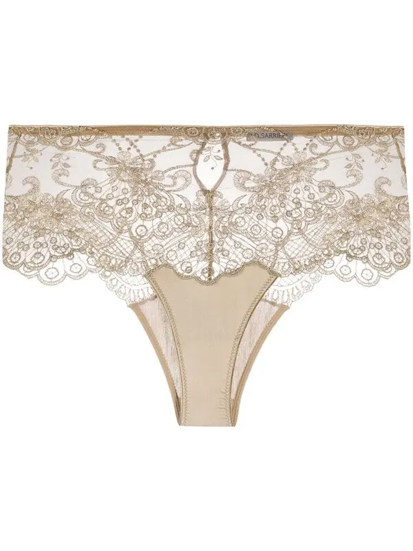 I.D. Sarrieri Christmas High-waisted Briefs - Gold