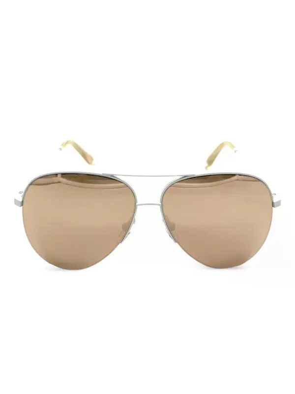 Victoria Beckham Pilot Frame Sunglasses - Silver