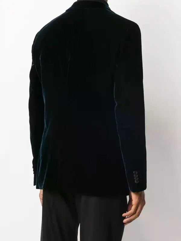 Giorgio Armani Velvet Single-breasted Blazer