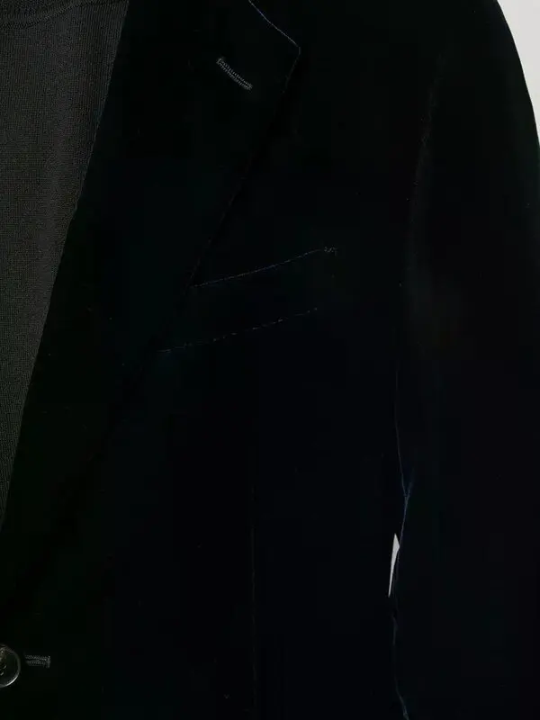 Giorgio Armani Velvet Single-breasted Blazer