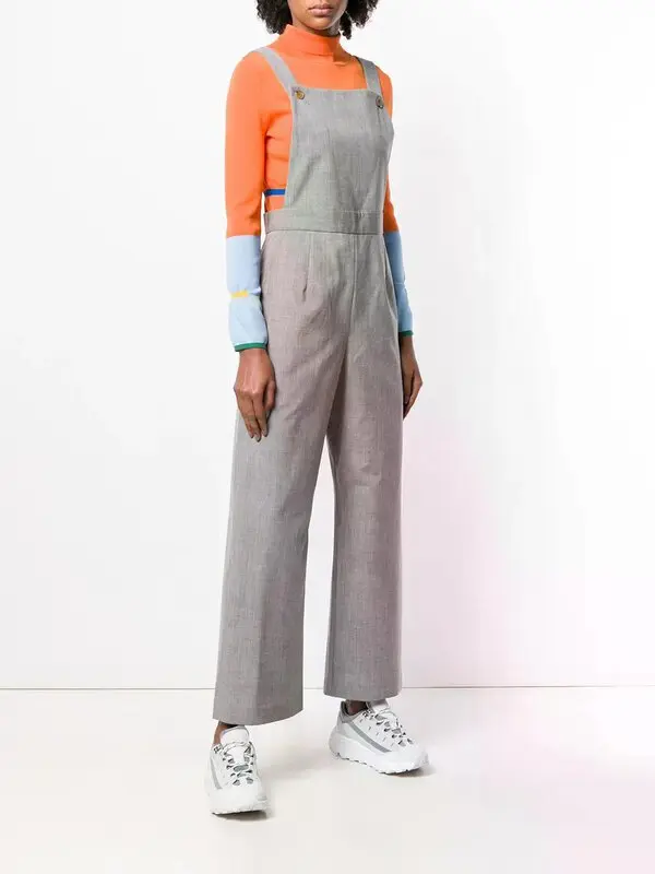 Comme Des Garçons Wide-leg Dungaree Jumpsuit