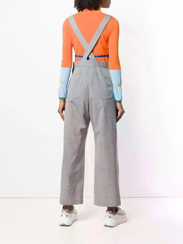 Comme Des Garçons Wide-leg Dungaree Jumpsuit