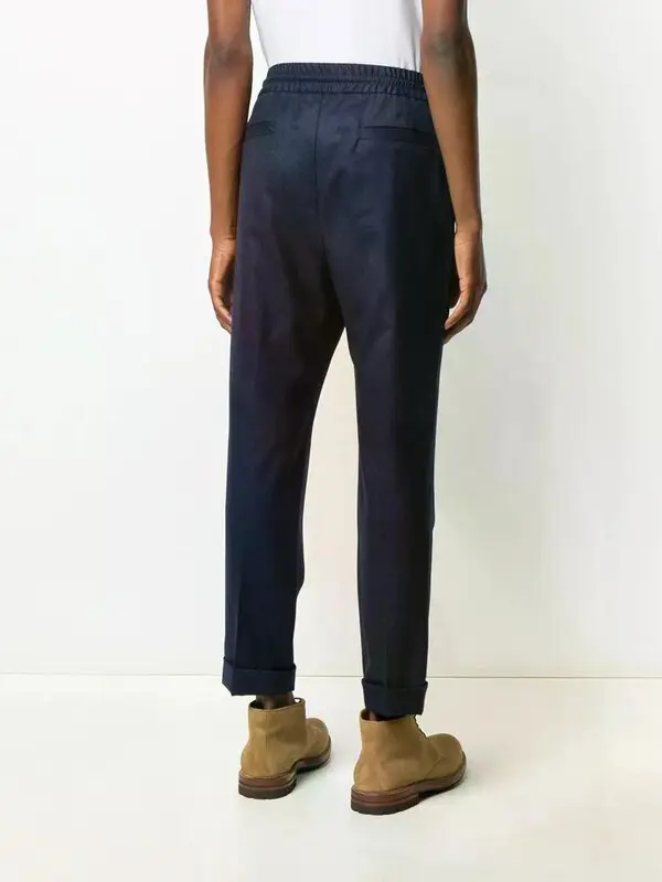 Brunello Cucinelli Cropped Drawstring Trousers