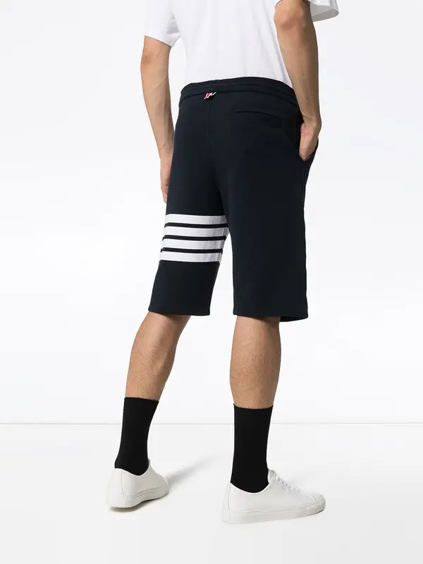 Thom Browne Loopback 4-bar Sweat-shorts - Blue