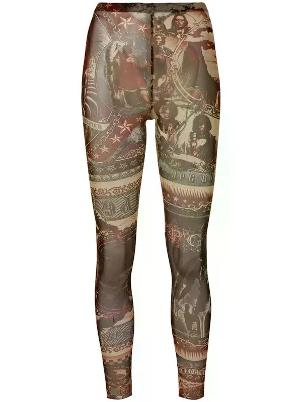 JEAN PAUL GAULTIER Printed Fitted Trousers