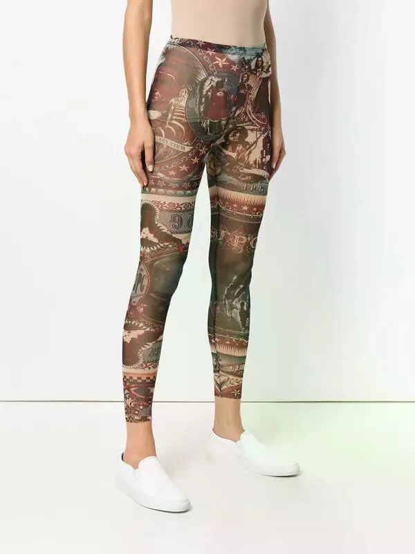 JEAN PAUL GAULTIER Printed Fitted Trousers