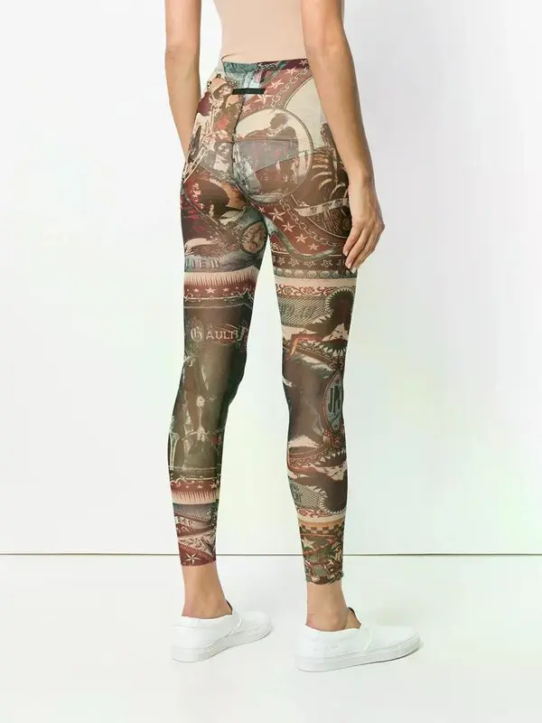 JEAN PAUL GAULTIER Printed Fitted Trousers