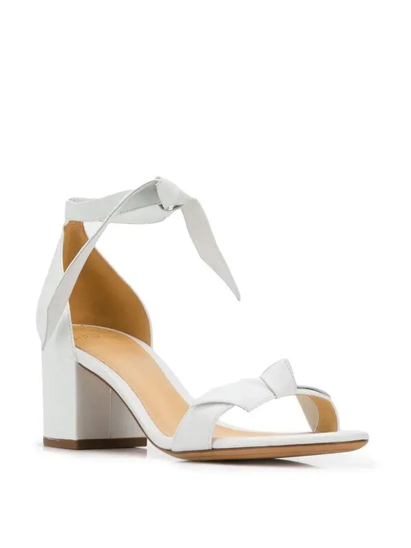 ALEXANDRE BIRMAN Leather Block Heel Sandals