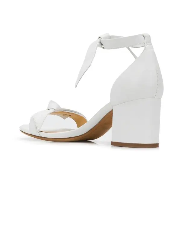ALEXANDRE BIRMAN Leather Block Heel Sandals