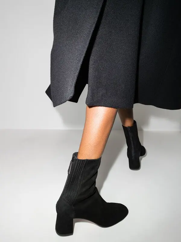 AQUAZZURA Saint Honore Suede Ankle Boots