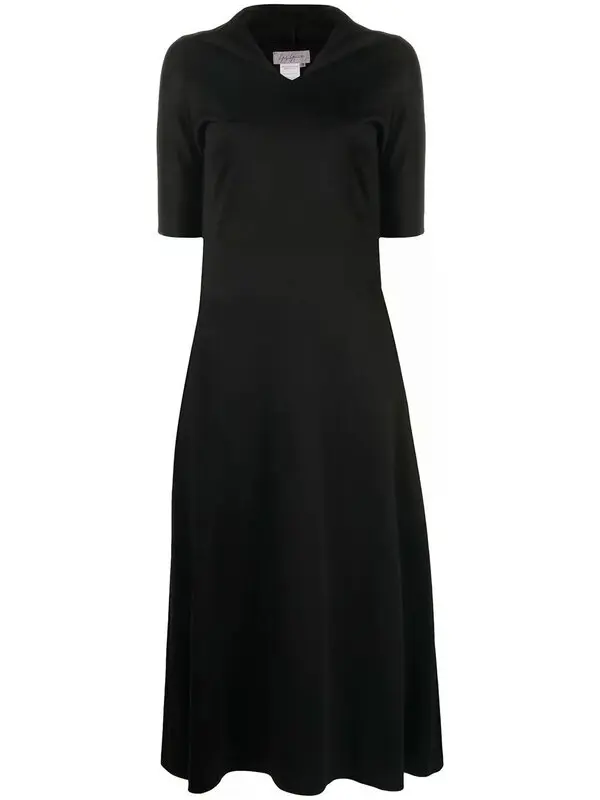 Yohji Yamamoto 1990s Stand-up Collar A-line Dress