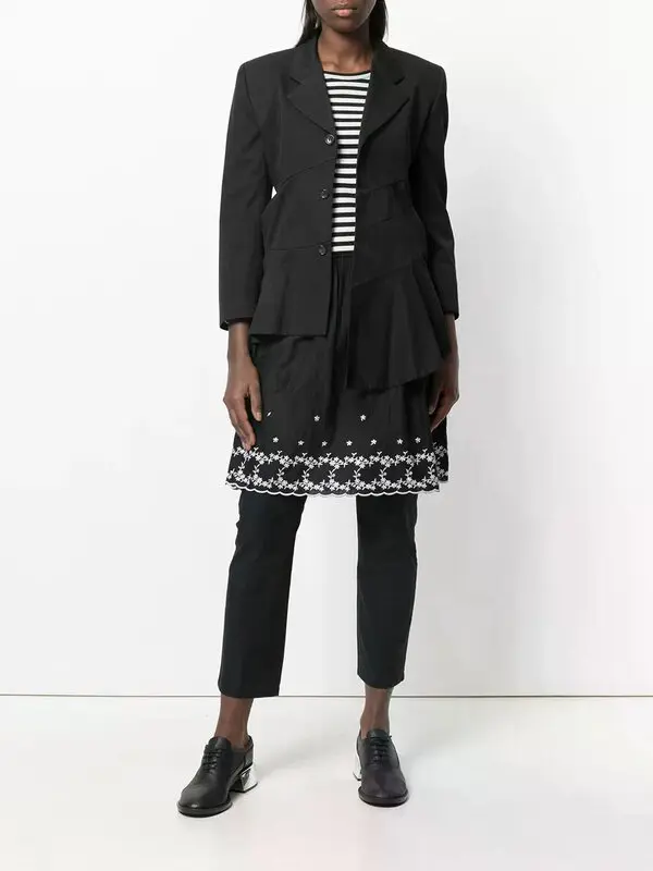 Comme Des Garçons Embroidered Skirt Trousers