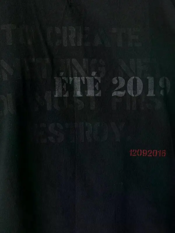 BEN TAVERNITI UNRAVEL PROJECT Distressed Printed T-shirt