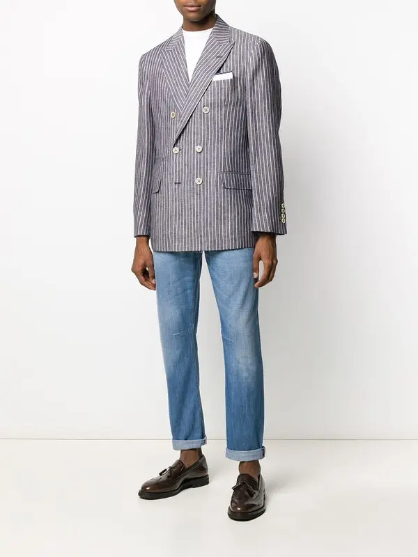 Brunello Cucinelli Mid-rise Straight Jeans - Blue