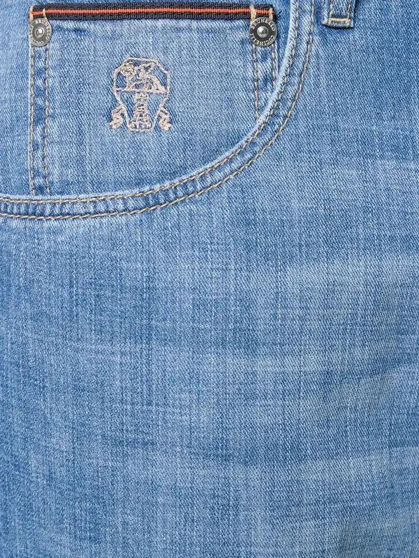 Brunello Cucinelli Mid-rise Straight Jeans - Blue