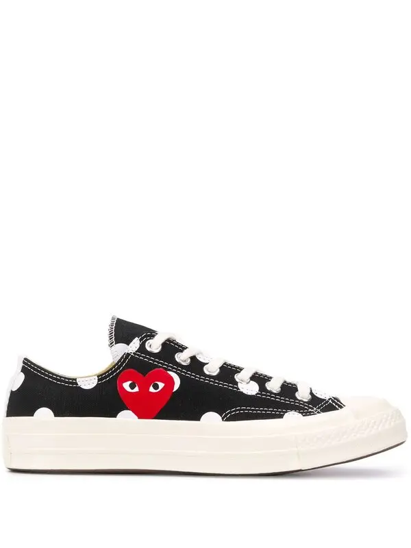 COMME DES GARÇONS PLAY X CONVERSE Chuck 70 Ox Sneakers - Black
