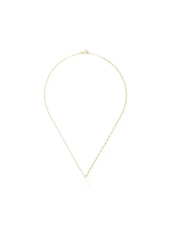 Yvonne Léon 18kt Mixed Chain Diamond Necklace - Gold