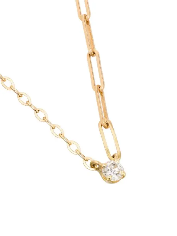 Yvonne Léon 18kt Mixed Chain Diamond Necklace - Gold