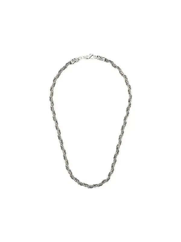Emanuele Bicocchi Braided Necklace - Silver