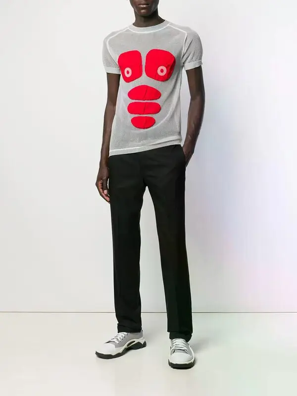 WALTER VAN BEIRENDONCK Explicit Metallic Glitter T-shirt