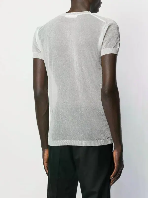 WALTER VAN BEIRENDONCK Explicit Metallic Glitter T-shirt