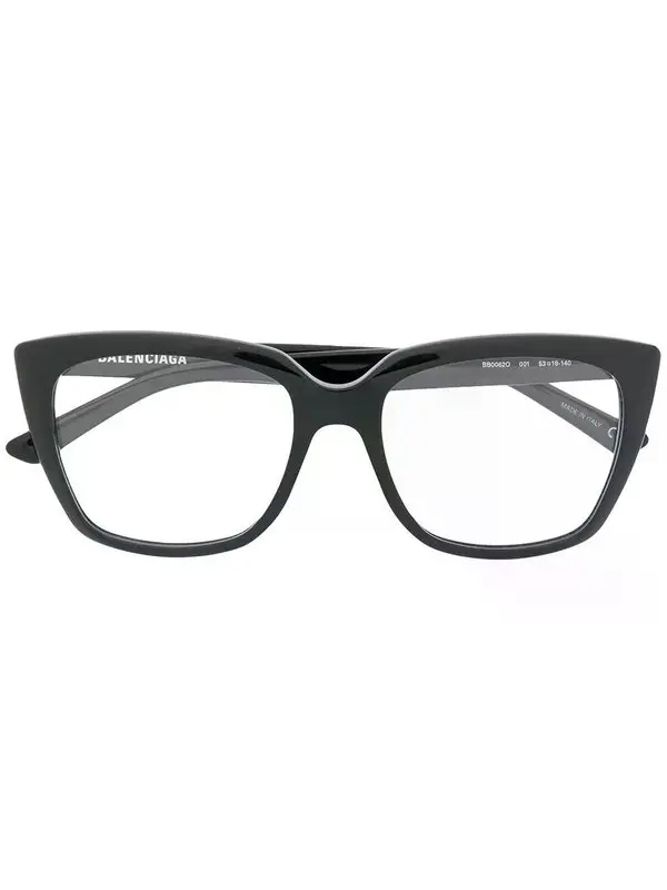 Balenciaga Square Glasses - Black