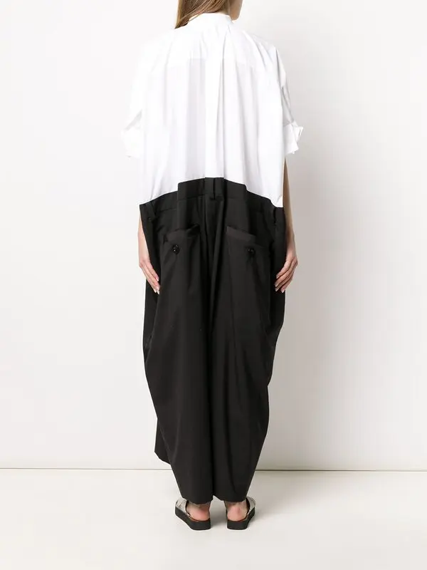 Sacai Suiting Oversized Jumpsuit - White | Editorialist