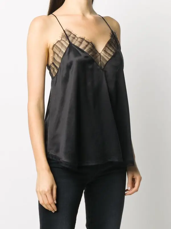 IRO PARIS Lace Trim Camisole