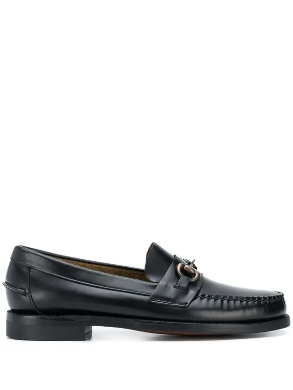 SEBAGO Horse-bit Embellished Loafers - Black