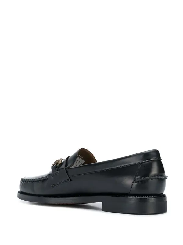 SEBAGO Horse-bit Embellished Loafers - Black