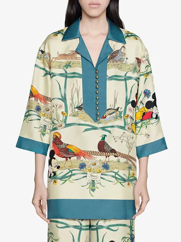 Gucci X Disney Pajama Shirt - Neutrals | Editorialist