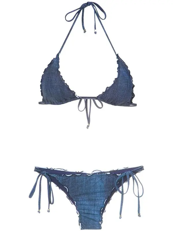AMIR SLAMA Denim Bikini Set