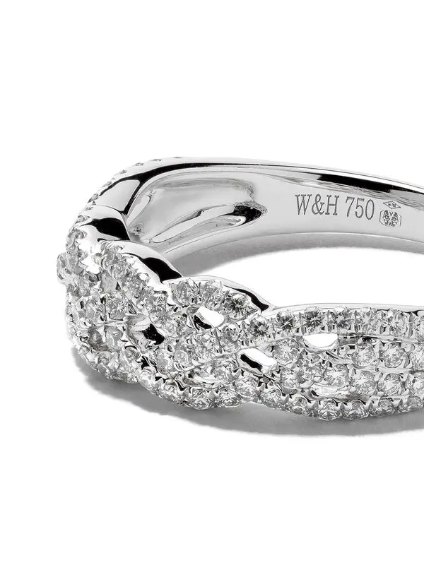 WOUTERS & HENDRIX 18kt Diamond Braided Ring