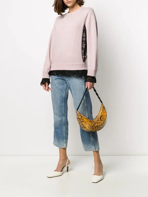 Valentino Garavani Lace-trimmed Jumper