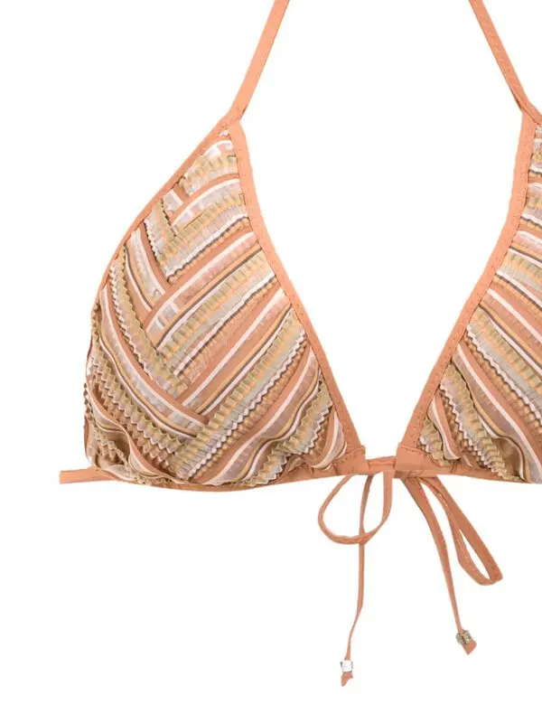 AMIR SLAMA Graphic-print Bikini Set - Neutrals
