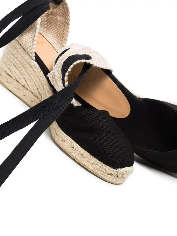 CastaÑer Carina 60 Wedge Espadrilles - Black