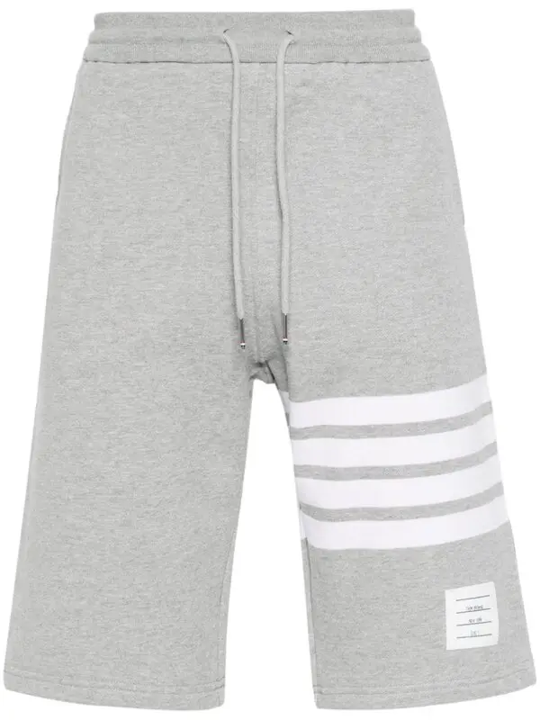Thom Browne Loopback 4-bar Sweat-shorts - Grey