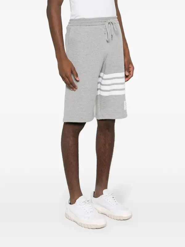 Thom Browne Loopback 4-bar Sweat-shorts - Grey