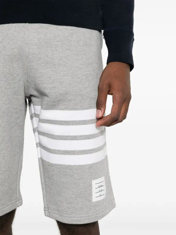 Thom Browne Loopback 4-bar Sweat-shorts - Grey