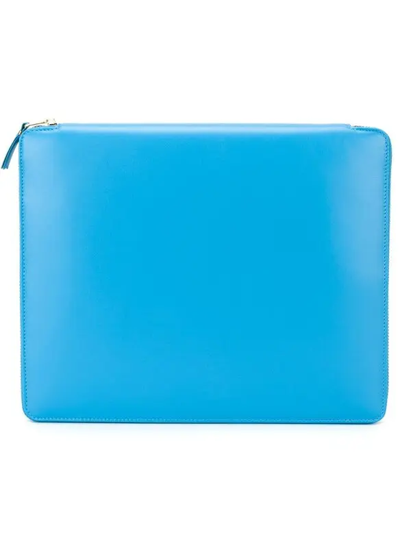 Comme Des Garçons Zip-up Leather Ipad Case - Blue