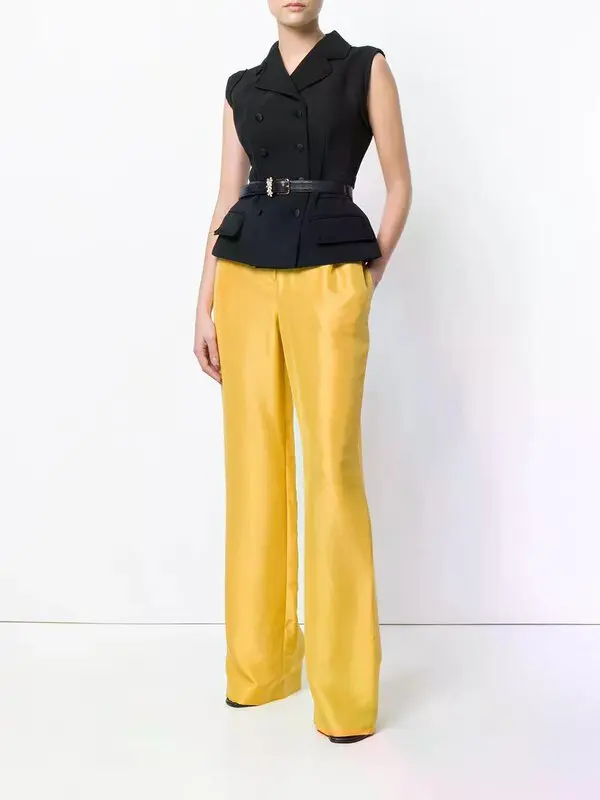 Alberta Ferretti High-waist Flared Trousers