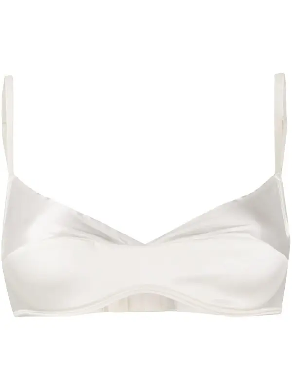 ERES Satin Panelled Bra
