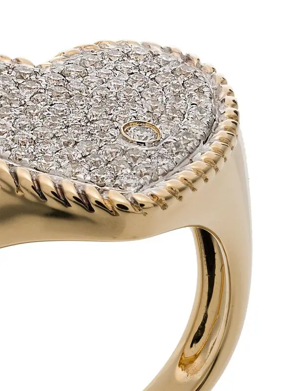 Yvonne Léon 18kt And Diamond Heart Ring