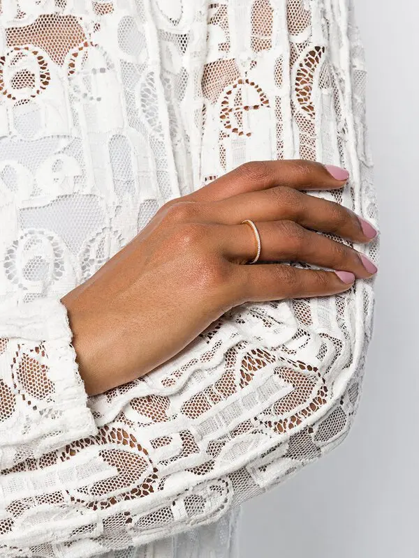 Monica Vinader Skinny Eternity Diamond Ring - Gold