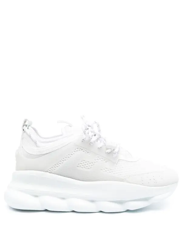 Versace Chain Reaction Sneakers - White