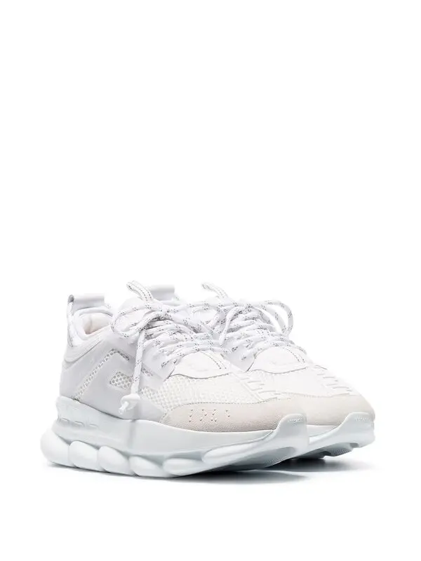 Versace Chain Reaction Sneakers - White