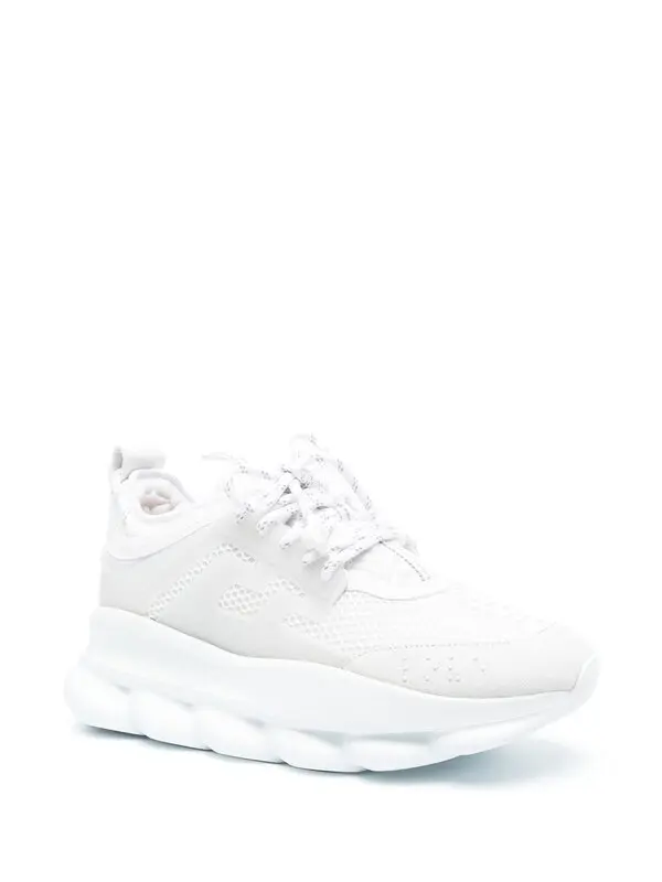 Versace Chain Reaction Sneakers - White